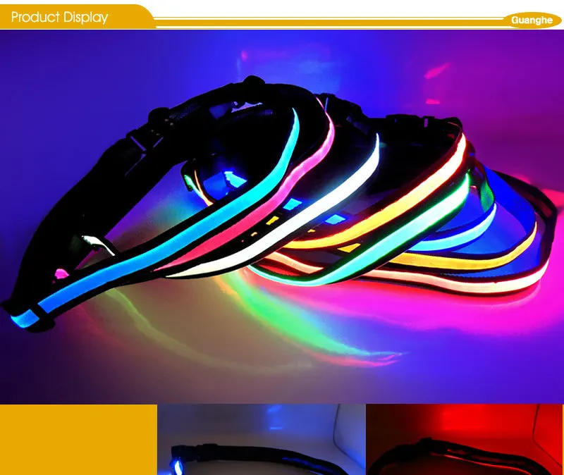 Custom Night Safety Led Light Up Reflective Belts - Buy Custom ...