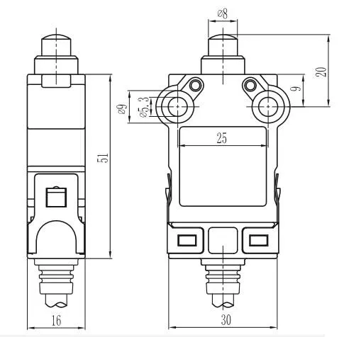 Fiber Reinforced Plastic Mini Limit Switch - Buy Ip67 Limit Switches ...