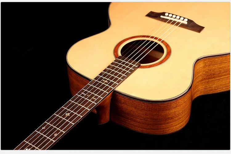 Jumbo Instrumento Musical - Acoustic Guitar with Solid Top