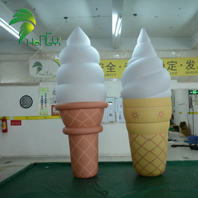 Giant Inflatable Ice Cream Cone Model For Summer Advertising - Buy ...
