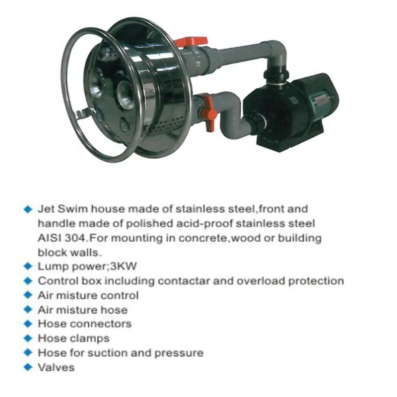 Swimming Pool Counter Current Stainless Steel Portable Swim Training ...