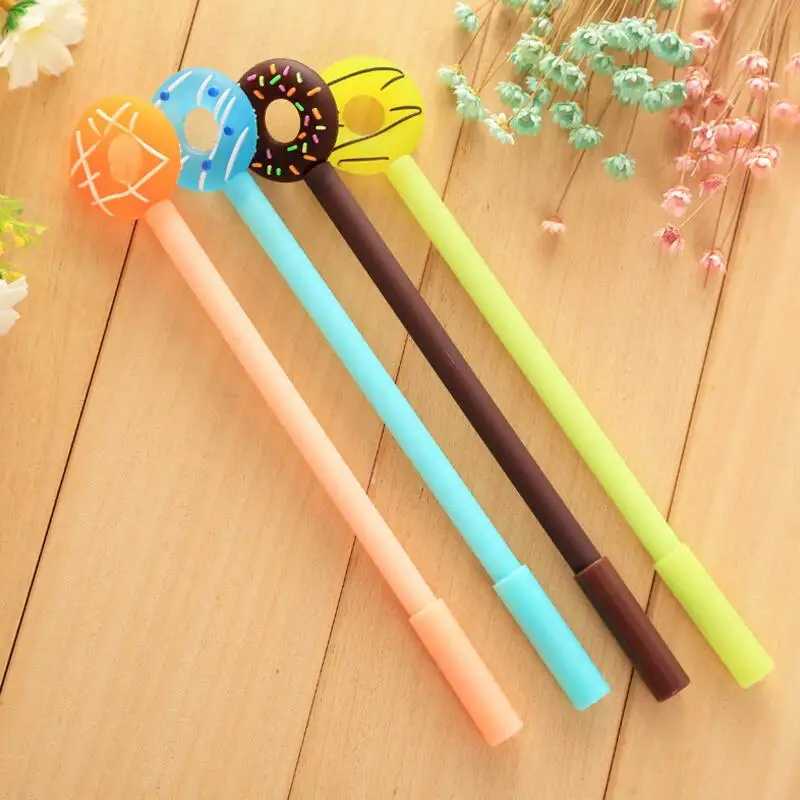 0.38mm Creative Cartoon Donuts Gel Pen Cute Kawaii Candy Color Pens For ...