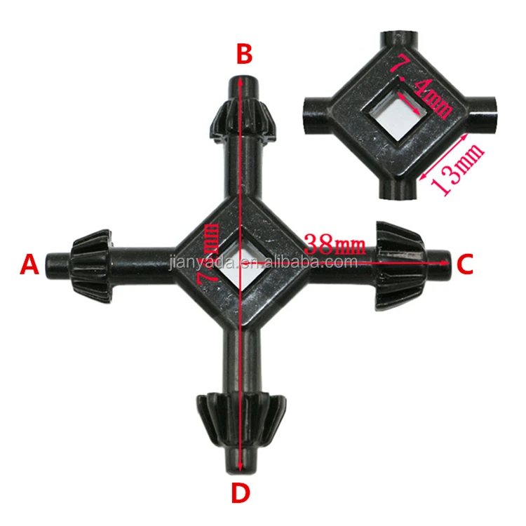 4 In 1 Drill Chuck Key Wrench Alloy Steel Universal Power Hand Tool ...