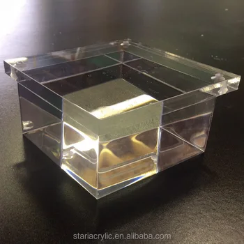 Crystal Clear Acrylic Custom Furniture Bases Table Base Lucite ...
