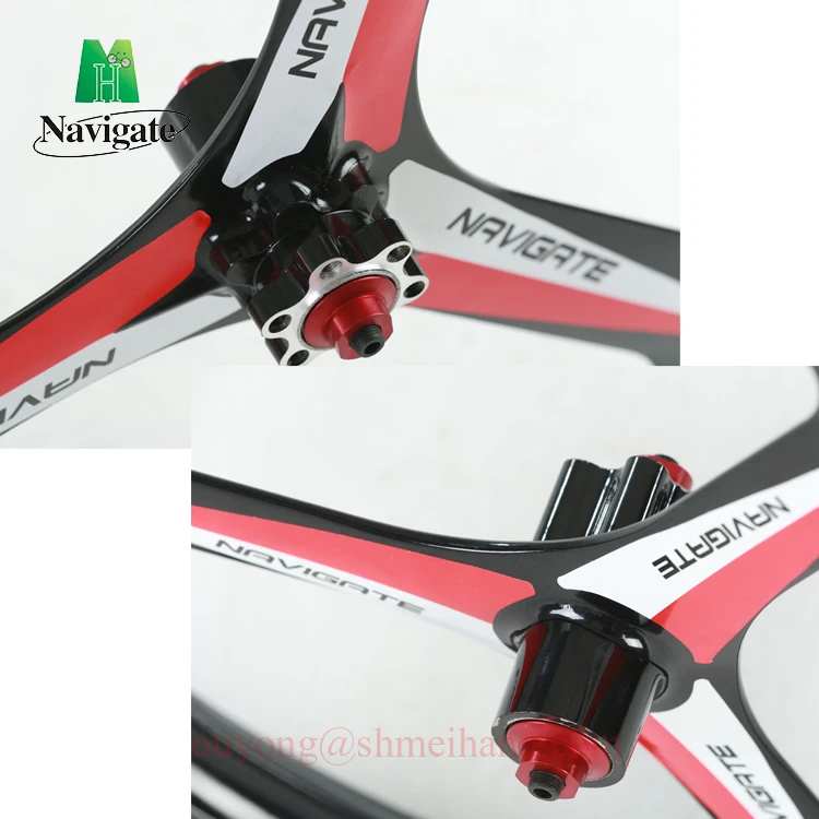 Original Navigate 20" 3 Spoke Mag Bike Wheel Set for BMX