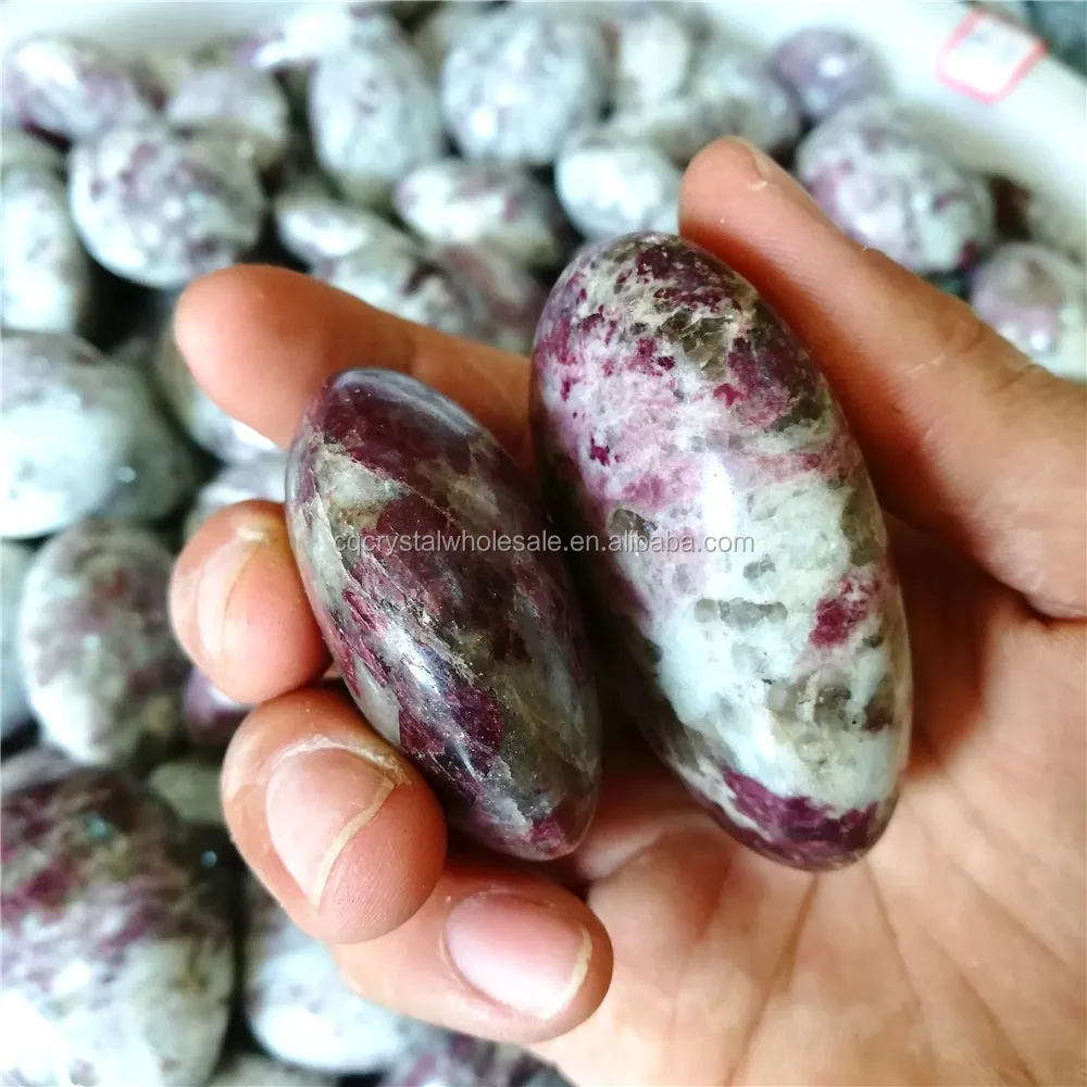 Raro De Turmalina Roja Natural Gema Pulida De Curación De Cuarzo De ...