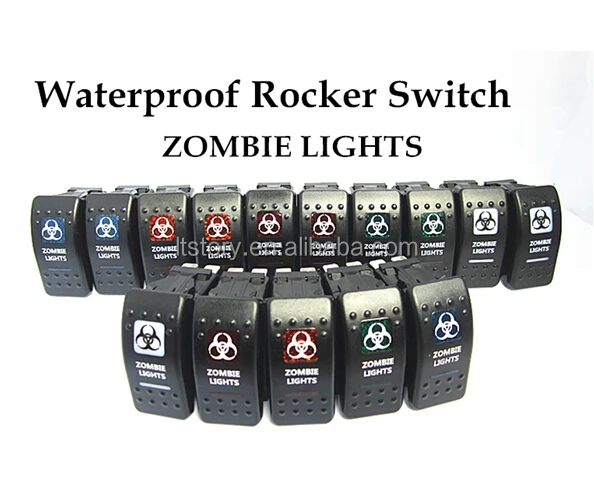 Waterproof Led Dpdt/spst/ Dpst/ Stdp Rocker Switch - Buy Waterproof Led ...