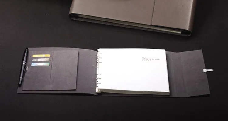 Binder Custom Made Classmate Lock Leather Diary Notebook With Card ...