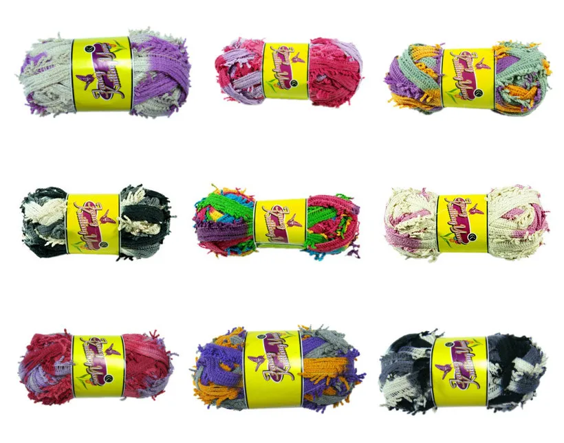 Webbed Ruffle Ribbon Ping Pong Braid Fringe Mesh Fishnet Yarn - Charmkey