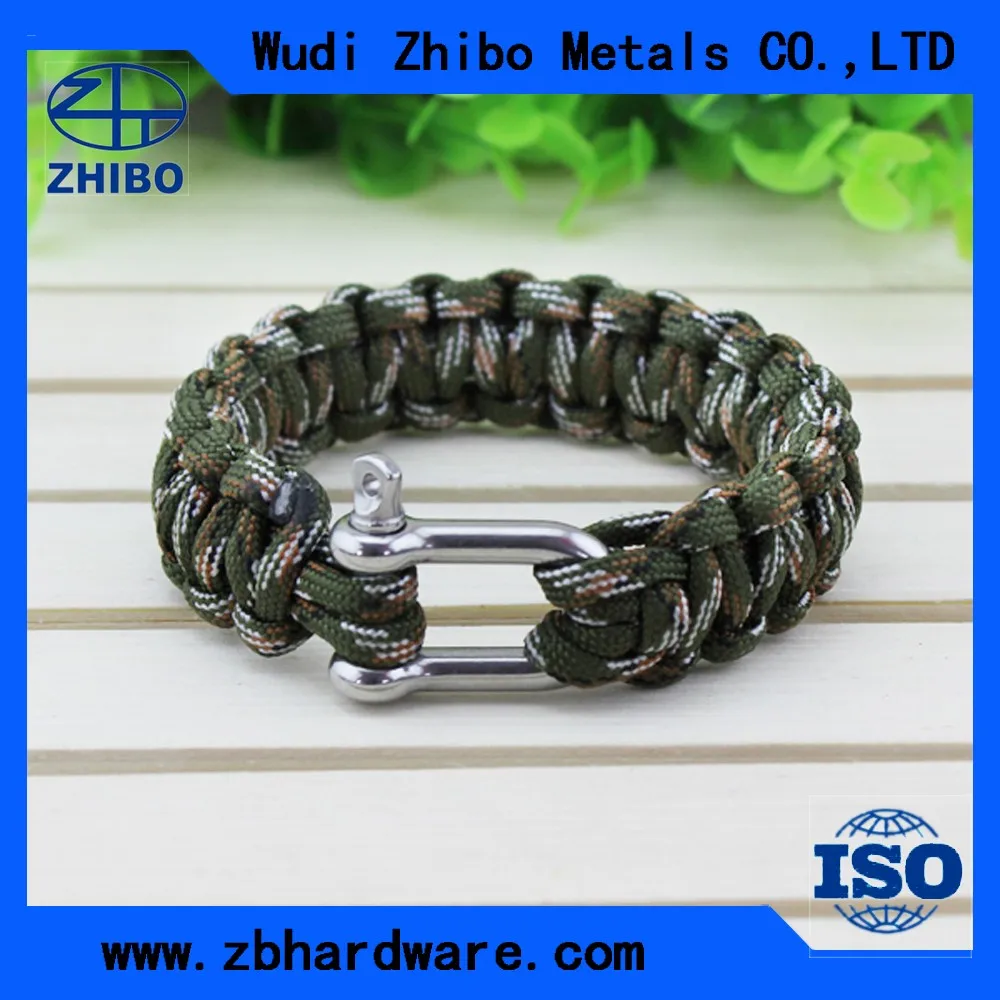 Adjustable Paracord Shackle Clasp,High Quality Bow Shackle For Paracord ...