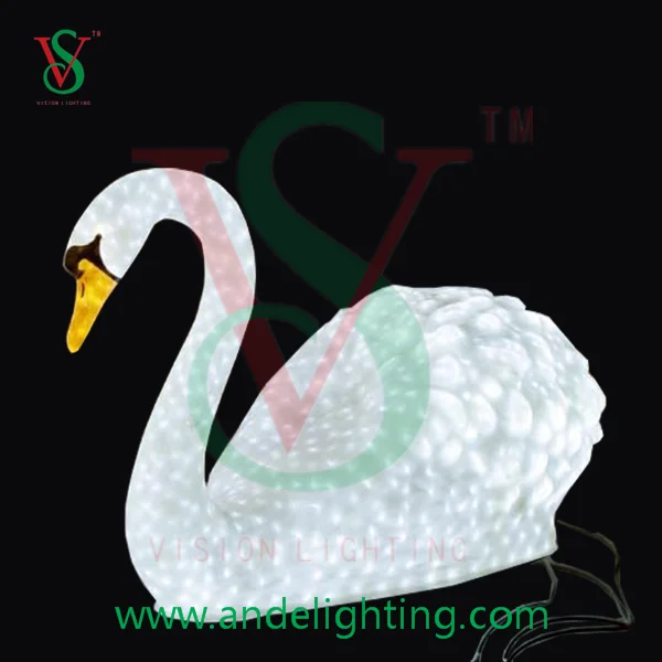 Holiday Garden Street Decoration White Color Led 3d Figures Acrylic ...