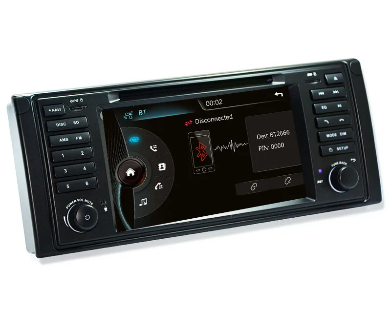 Original Ui 7"touch Screen Car Stereo For Bmw E53 Dvd Gps E39 X5 With ...