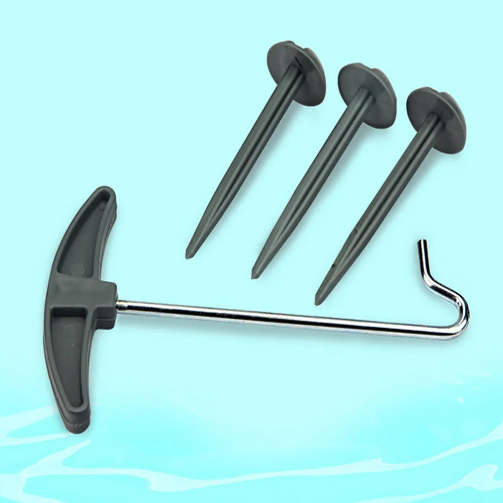 8pk Pull Camping Nail Plastic Tent Peg Stakes Outdoor Eco Friendly Tent ...