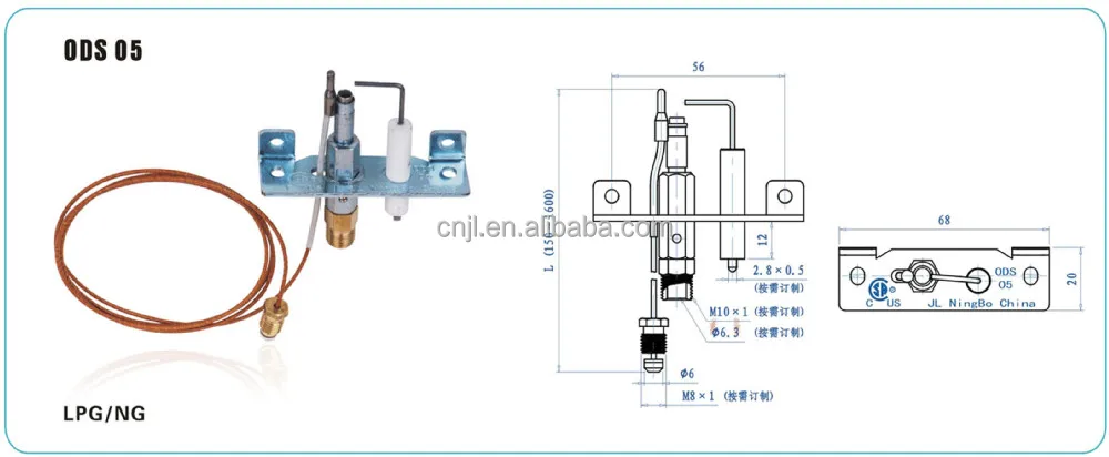 Gas Pilot Burner/oven Flame Sensor - Buy Oven Flame Sensor,Oven Flame ...