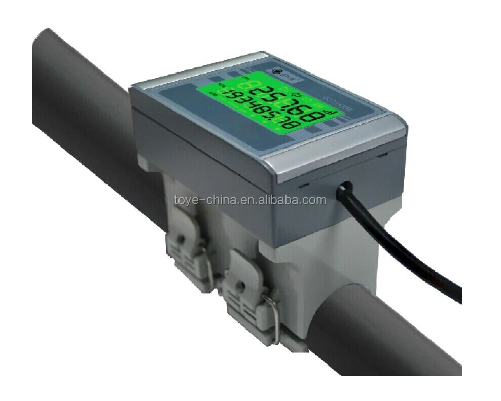 4-20ma Rs-485 Modbus Comunication Clamp On Water Flow Measured ...