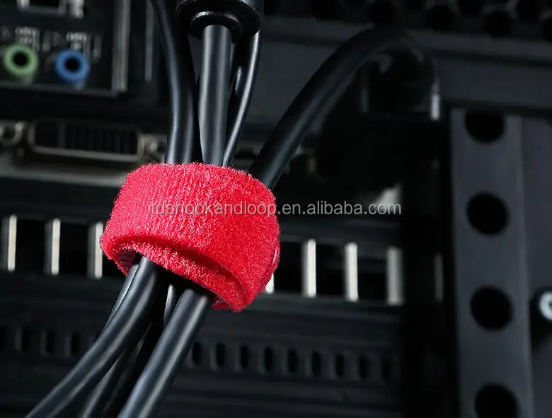 Customized Hook and Loop Reusable Cable Organizer - TDS