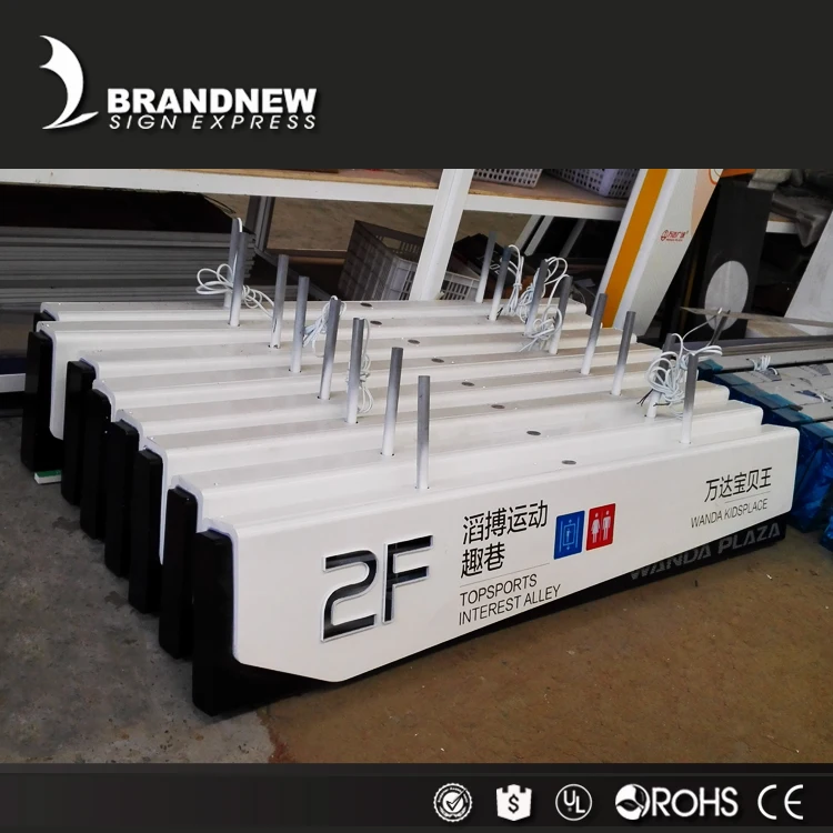 Modern Wayfinding Signage - BRANDNEWSIGN Aluminum Light Box