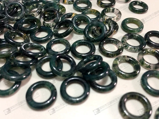 Moss Agate Guide Rings - Durable and Aesthetically Pleasing