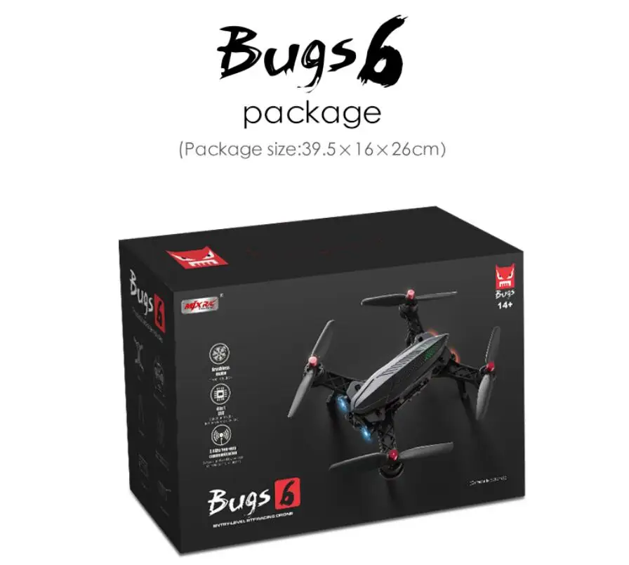 Mjx Fpv B6/bug 6 Fpv Racing Drone Professional Brushless Motor With 5 ...