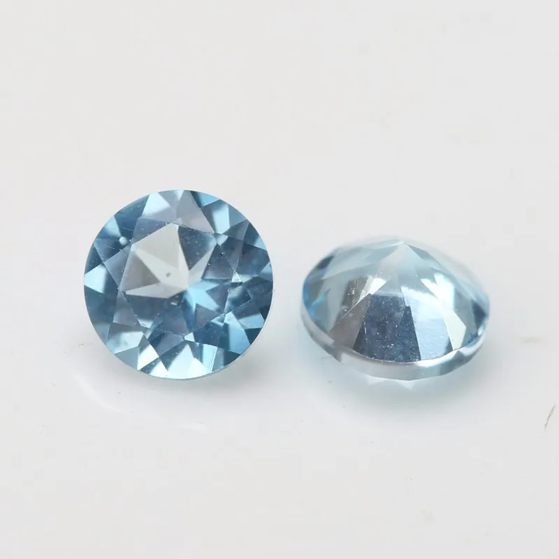 High Quality Natural Topaz Price Per Carat Blue Perfect Cut Round Topaz ...