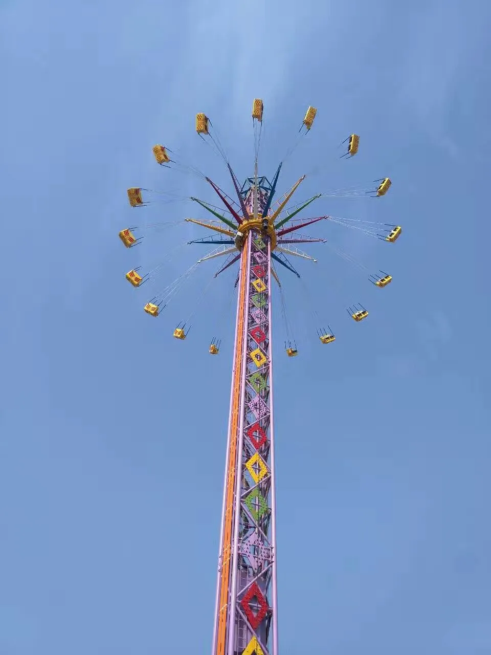 Amusement Park Outdoor Indoor Thrill Swing 52m Flying Tower Chair Ride ...