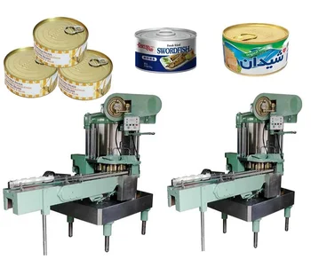 Automatic Tuna Sardin Sea Fish Tin Can Sealing Machine For Canned Fish ...