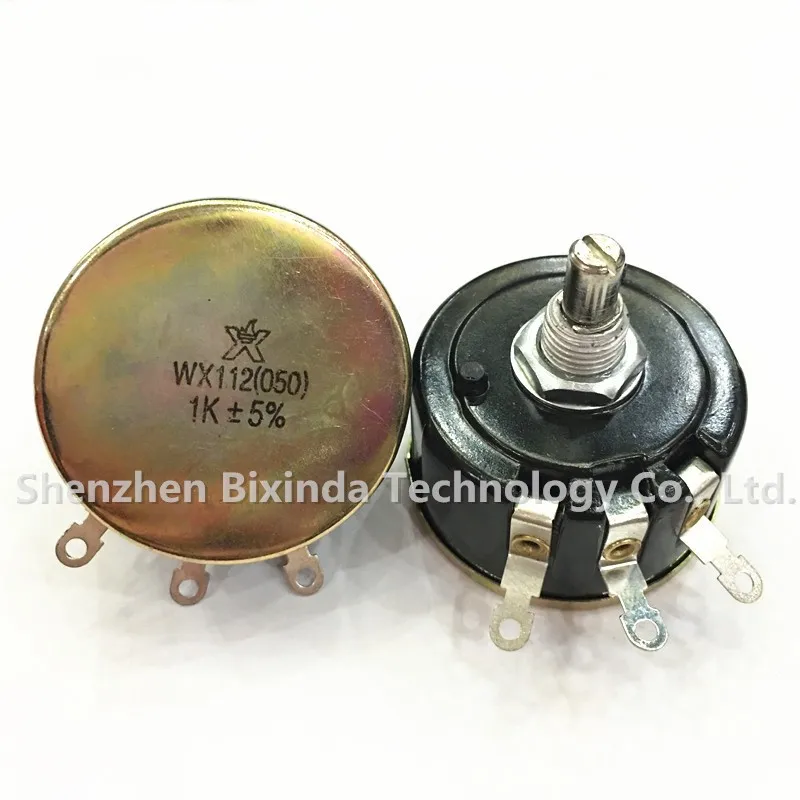 Single Coil Wire-wound Potentiometer Wx112 Wx050 2k2 2.2k 5w Adjustable ...