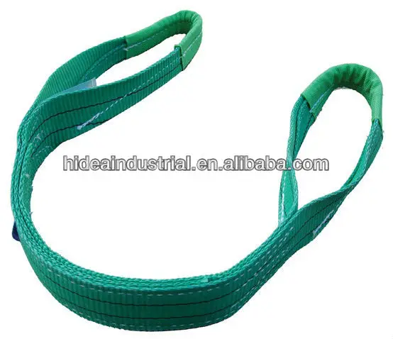 Eye Type Polyester Lifting Lashing Flat Webbing Sling With Hook And ...