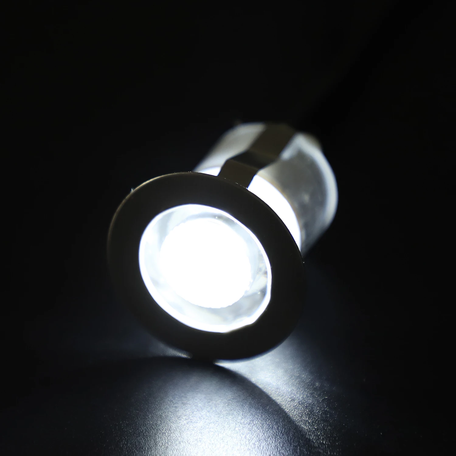 Stainless Steel Body Solar Powered 30mm Recessed LED Underground Lights ...