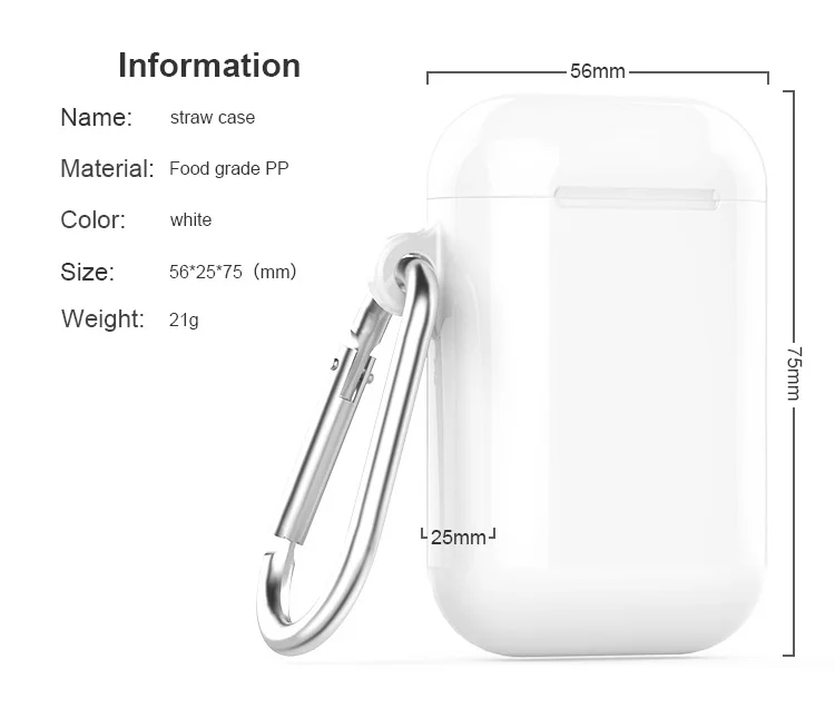 Reusable Straw Packaging Portable Pink Reusable Straw Collapsible Straw ...