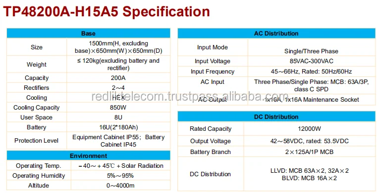Outdoor Power Tp48200a Huawei Battery Cabinet Hex Cooling Tp48200a ...