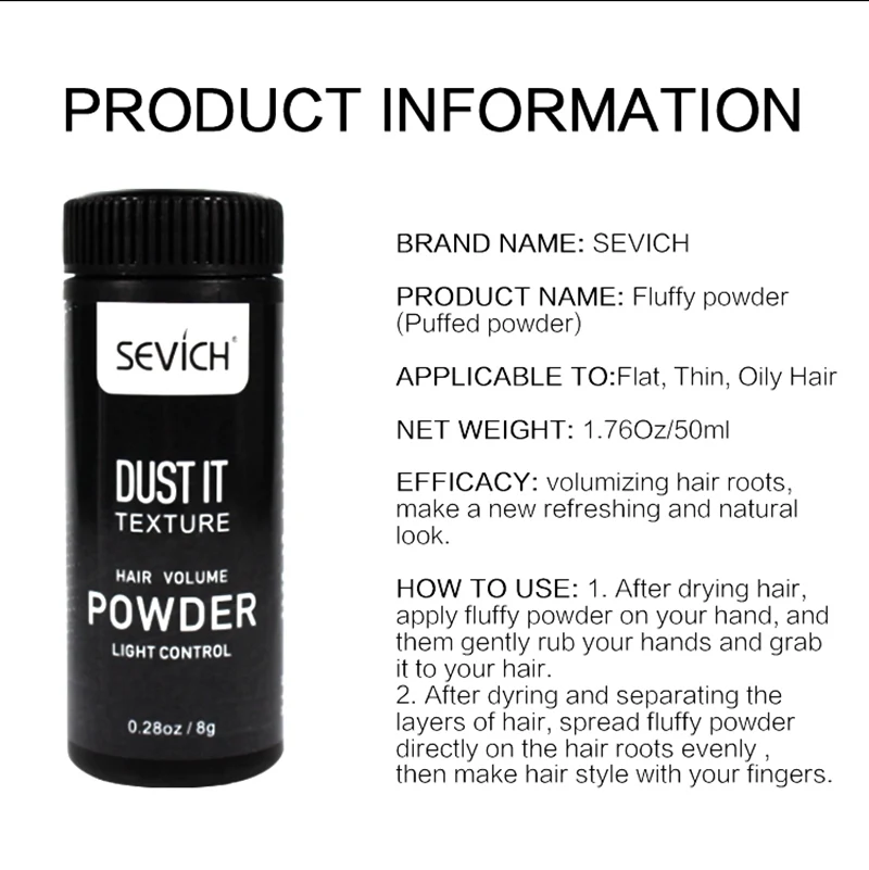 Sevich Dust It Hair Powder - Volumizing Texturizing Powder