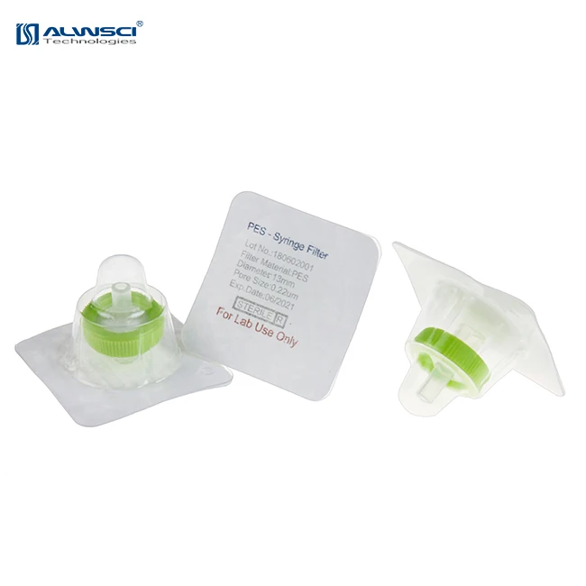 PES Sterile Micron 0.22um Syringe Filter Injection - Lab Analysis