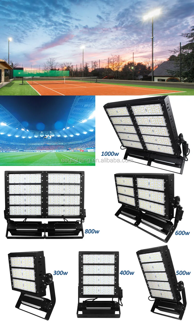 Led Modular Sports Football Stadium Led Flood Light Court Field 1000w 400w 300w 200w 150w 100w ...