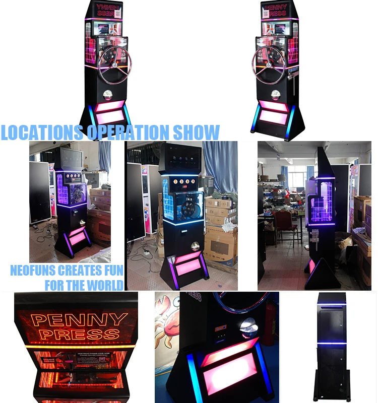 High Quality Token Gift Vending Machine Souvenir Coin Vending Press ...