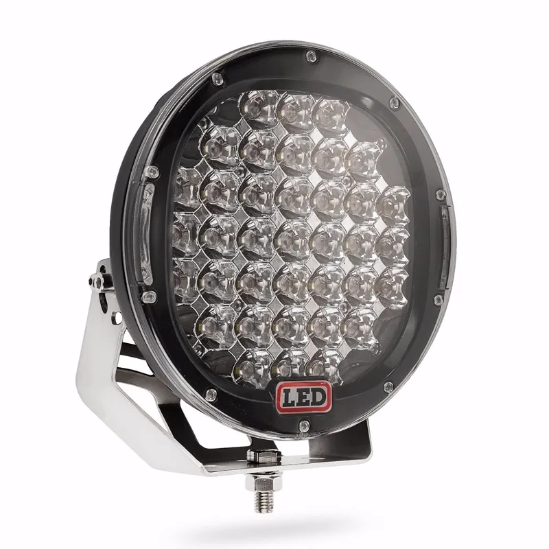 New Round Black Red 9 Inch Led Driving Light,Spot Flood Auto Parts 185w ...