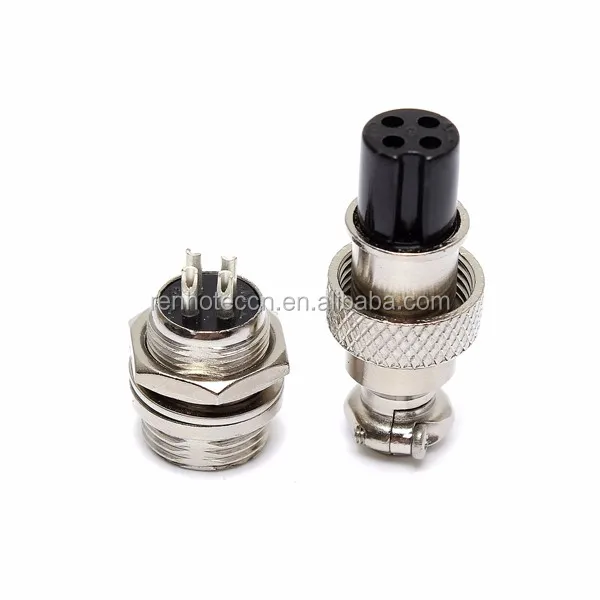 GX12 8 Pin Right Angle Connector - Waterproof M12 4 Pin Bulkhead Parts ...