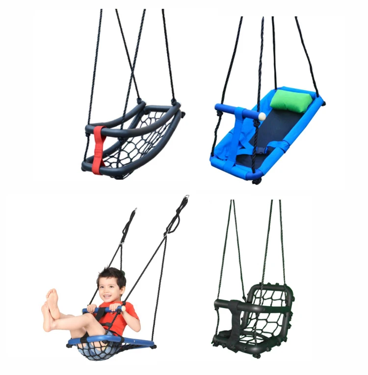 3 In 1 Plastic Kids Outdoor Single Swing Set With Durable Rope - Buy ...