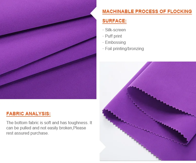 Nylon Velvet Flocked Pouch 100% Silk Flock Fabric| Alibaba.com