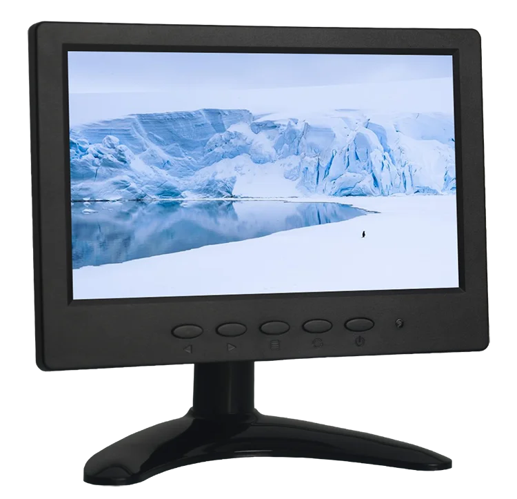 Small Size 7inch Led Cctv Monitor Widescreen 7 Inch Vga Bnc Tft Lcd ...