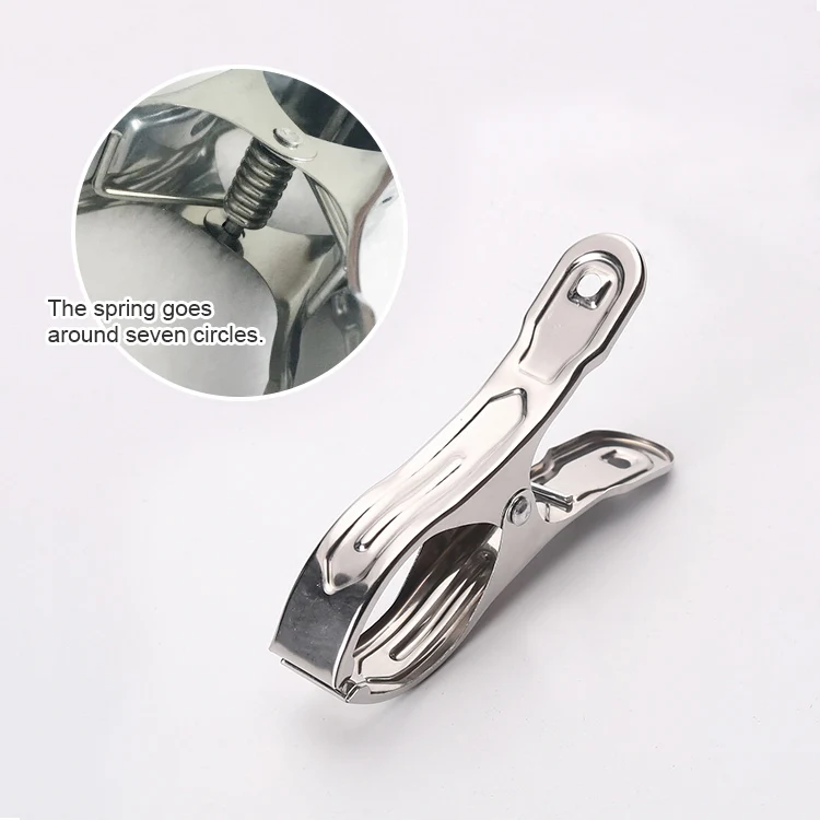 Stainless Steel Hanging Clothes Clips Large Windproof Spring Clamps Are ...