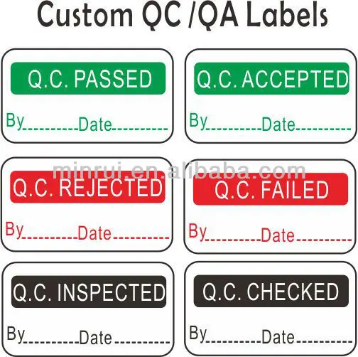 Custom Qa/qc Calibration Labels For Inspection,With Different Materials ...