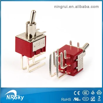 Mini Pcb Mounted Angle Pin Dpdt Toggle Switch 220v - Buy High Quality Toggle Switch 220v,Off On ...