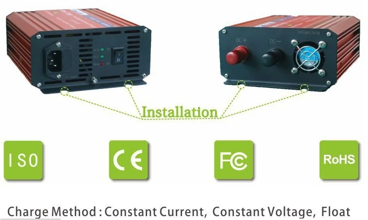 Rohs 48v Automatic 3 Stages Lead Acid Battery Charger - Buy 48v Lead ...