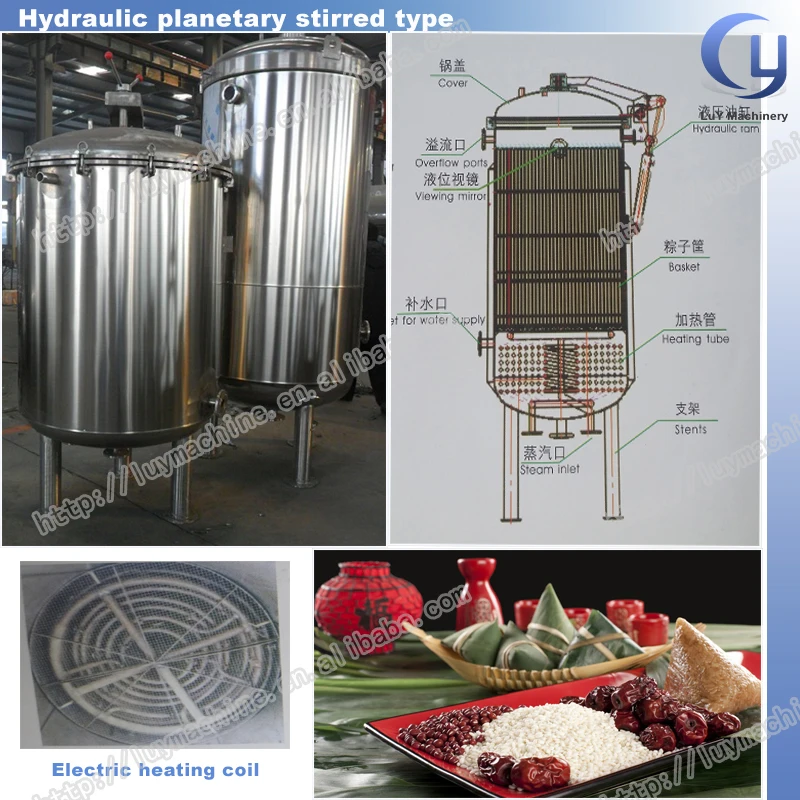 Factory Price Stainless Steel Industrial Cooking Pots With Mixer ...