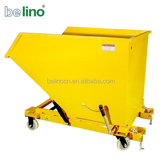 3mm Metal Waste Bin With Wheel For Stone Scrap Outdoor Dust Bin - Buy ...