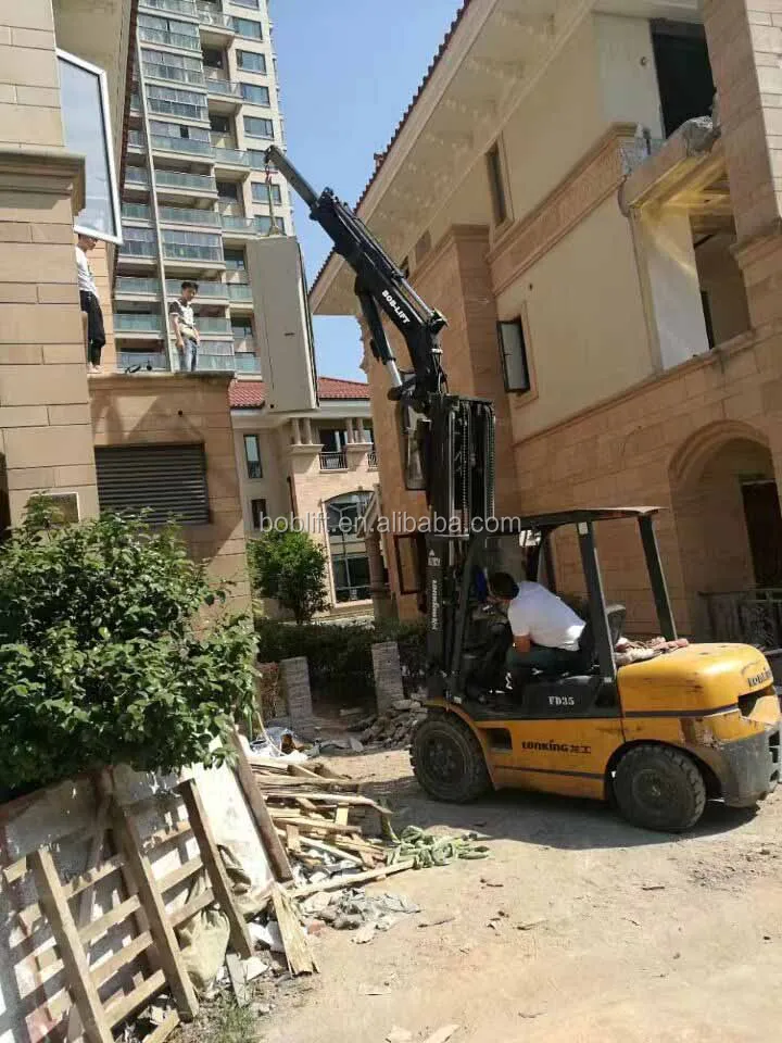 Fly Hydraulic Compact Boom Crane for Forklift - 4 Ton