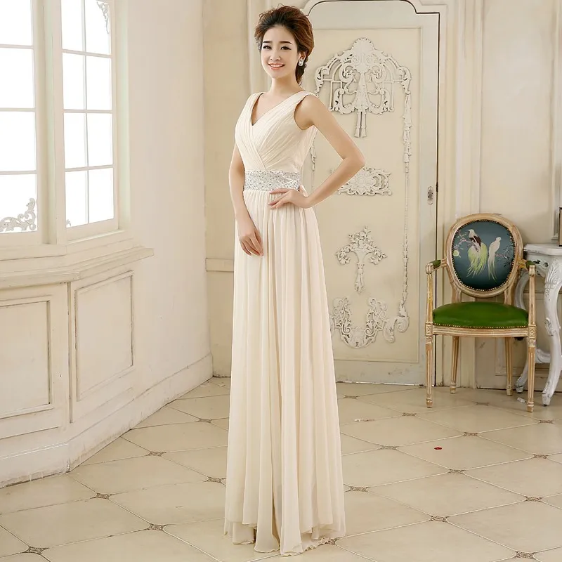 European Sexy Women Floor Length Celebrity Dresses Long Chiffon Beaded ...