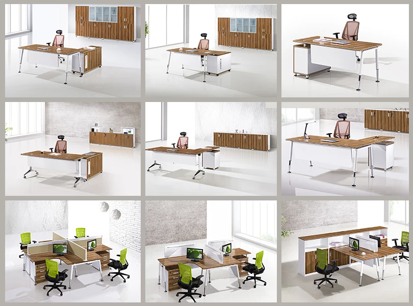 Office Room Wood 2 Person Workstation Partition Screens Accessories ...