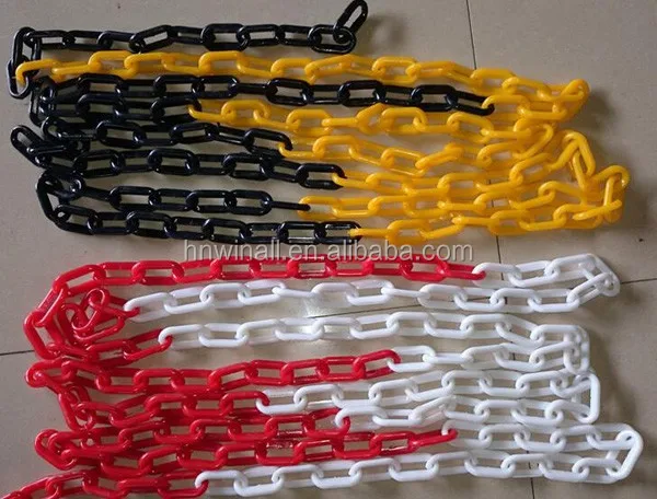 Traffic Roadway Safety Plastic Chain Road Barricade Chains - Buy ...